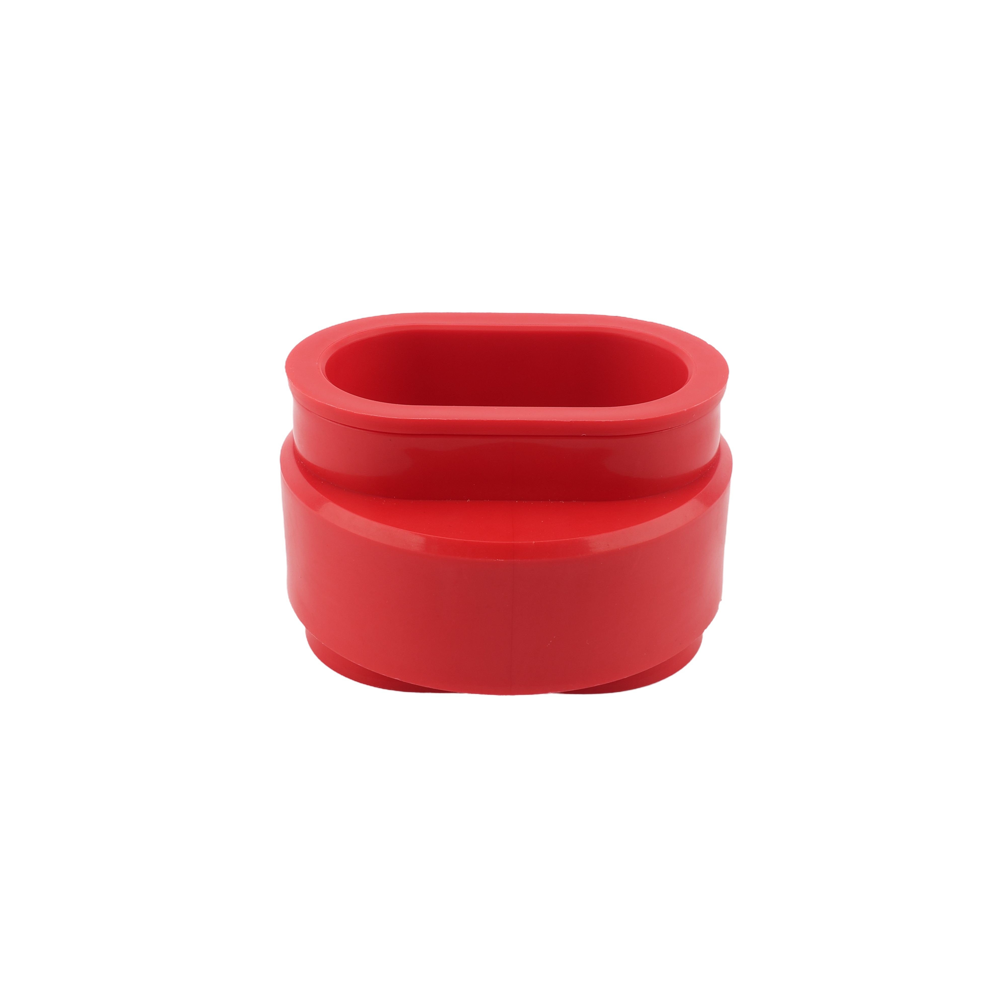 Red Heavy Duty Vinyl Fence Donut With Adapter For 5" x 5" Post and 2 ...