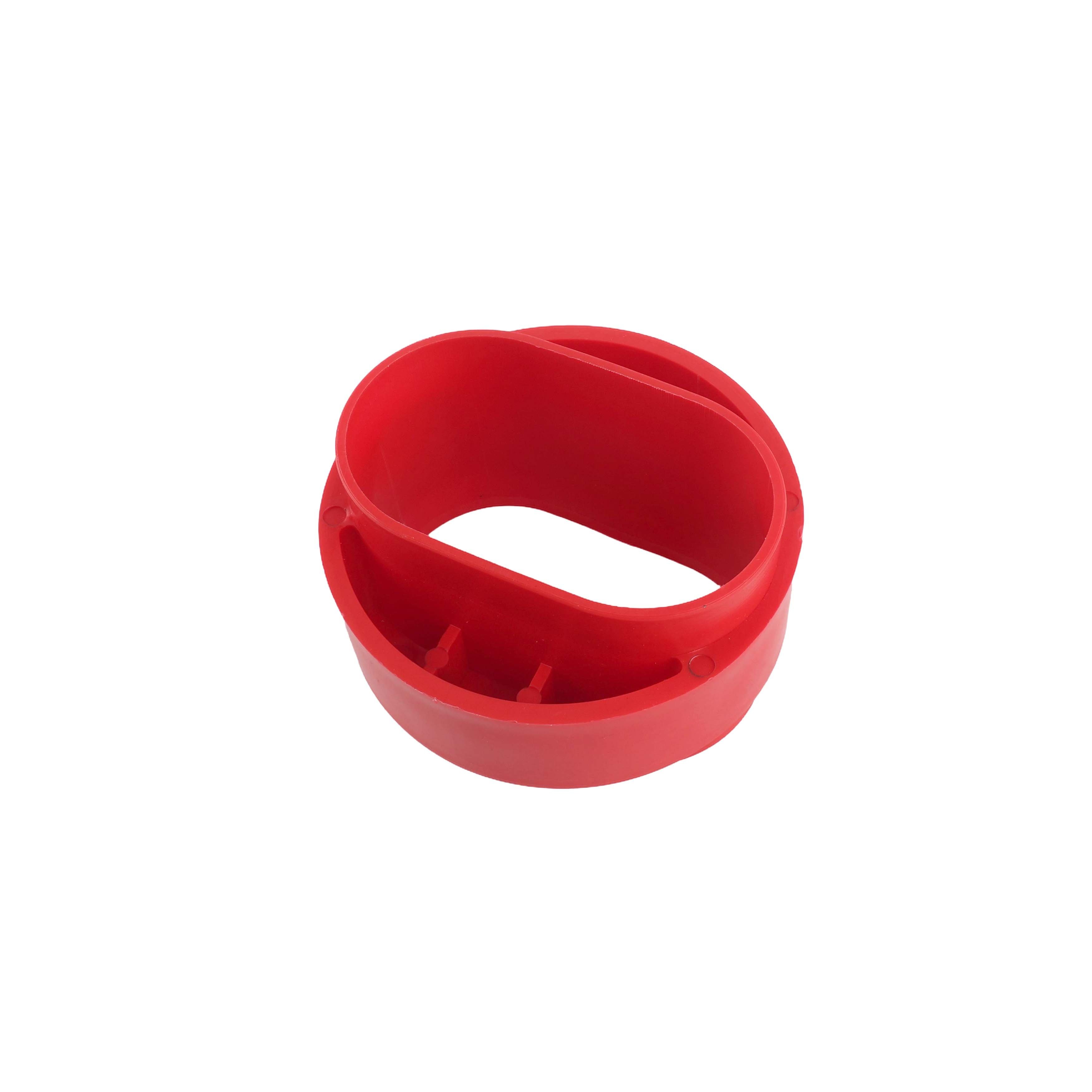 Red Heavy Duty Vinyl Fence Donut With Adapter For 5" x 5" Post and 2 ...