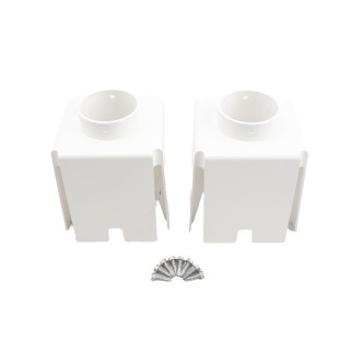 Vinyl Fence No Dig Post Mounting Brackets and Post Leveling Collars ...