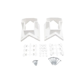 Vinyl Fence Stair, Straight & T-Rail Brackets - Vinyl Fence Fittings ...