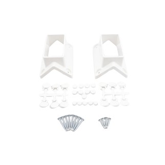 Vinyl Fence Stair, Straight & T-Rail Brackets - Vinyl Fence Fittings ...