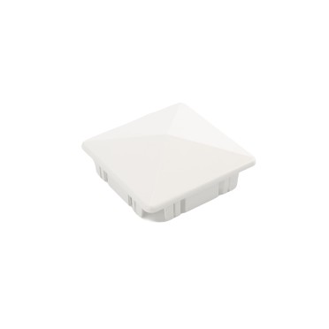 Flat/Pyramid Vinyl Fence Post Caps | Vinyl Fence Fittings