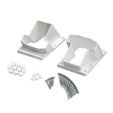 Vinyl Fence Stair, Straight & T-Rail Brackets - Vinyl Fence Fittings ...