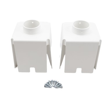 Vinyl Fence No Dig Post Mounting Brackets and Post Leveling Collars ...