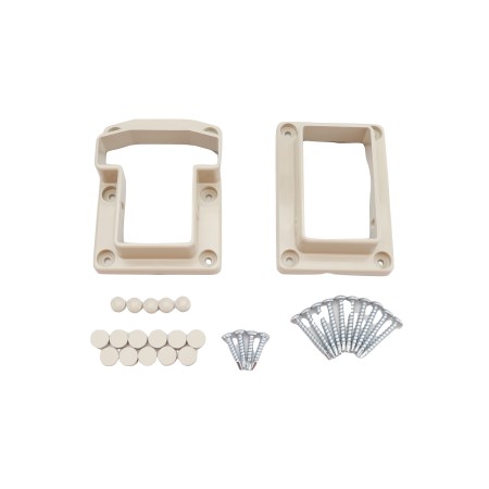 Vinyl Fence Stair, Straight & T-Rail Brackets - Vinyl Fence Fittings ...