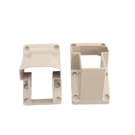 Vinyl Fence Stair, Straight & T-Rail Brackets - Vinyl Fence Fittings ...