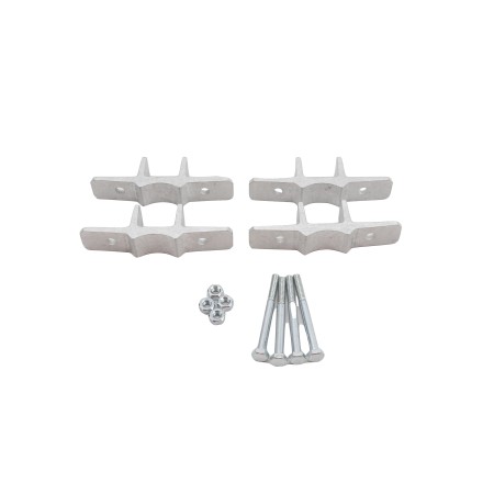 Vinyl Fence No Dig Post Mounting Brackets and Post Leveling Collars ...