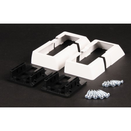 Vinyl Fence Stair, Straight & T-Rail Brackets - Vinyl Fence Fittings ...