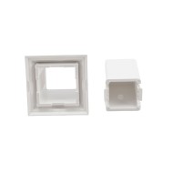 LMT 1254-WHITE 2-Piece Adjustable Foot Block Kit For Vinyl Railing (2 ...