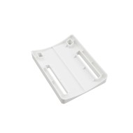 LMT 1305A-WHITE 8" Round Column Adapter for Straight Vinyl Bracket ...