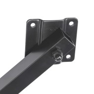Black Aluminum Adjustable Anti-Sag Gate Brace Kit For Vinyl, Wood, and ...