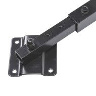 Black Aluminum Adjustable Anti-Sag Gate Brace Kit For Vinyl, Wood, and ...