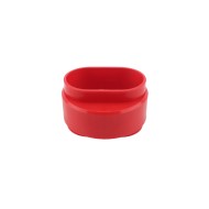 Red Professional Vinyl Fence Donut For 5" x 5" Vinyl Post and 2 1/2" (2 ...