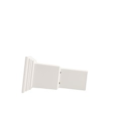 LMT 1254-WHITE 2-Piece Adjustable Foot Block Kit For Vinyl Railing (2 ...
