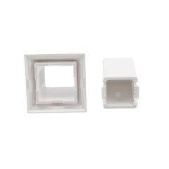 LMT 1254-WHITE 2-Piece Adjustable Foot Block Kit For Vinyl Railing (2 ...