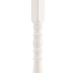 LMT 1 1/2" Sq x 36 1/2" Traditional Baluster Thermoformed Vinyl Spindle ...