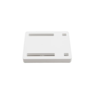 LMT 1305A-WHITE 8" Round Column Adapter for Straight Vinyl Bracket ...