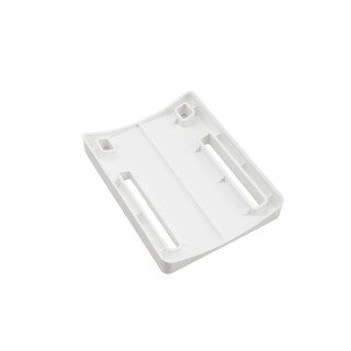 LMT 1305A-WHITE 8" Round Column Adapter for Straight Vinyl Bracket ...