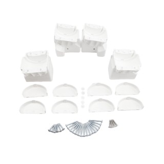 T-Rail Angle Wizard Vertical Stair Porch Vinyl Railing Bracket Kit ...