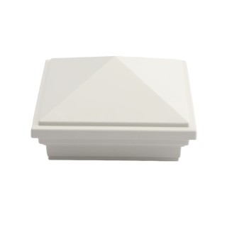 4 1/2" x 4 1/2" Sq. Trex Classic Off-White Pyramid Top New England ...