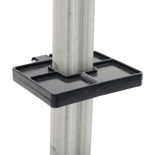 5" x 5" Heavy-Duty EZ Set Vinyl Fence Post Mounting Bracket and Post ...
