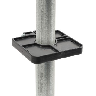 5" x 5" Heavy-Duty EZ Set Vinyl Fence Post Mounting Bracket and Post ...