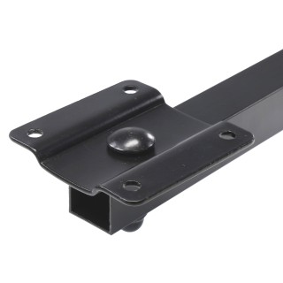 Black Aluminum Adjustable Anti-Sag Gate Brace Kit For Vinyl, Wood, and ...