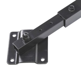 Black Aluminum Adjustable Anti-Sag Gate Brace Kit For Vinyl, Wood, and ...