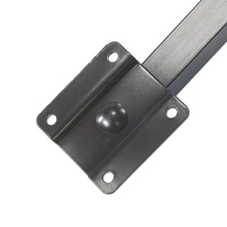 Black Aluminum Adjustable Anti-Sag Gate Brace Kit For Vinyl, Wood, and ...