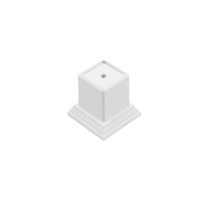 LMT 1254-WHITE 2-Piece Adjustable Foot Block Kit For Vinyl Railing (2 ...
