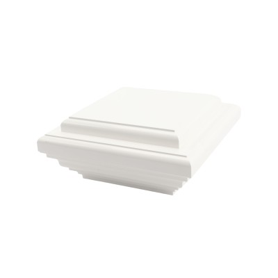 LMT 1415W 8" x 8" New England Vinyl Post Cap - White | Vinyl Fence Fittings