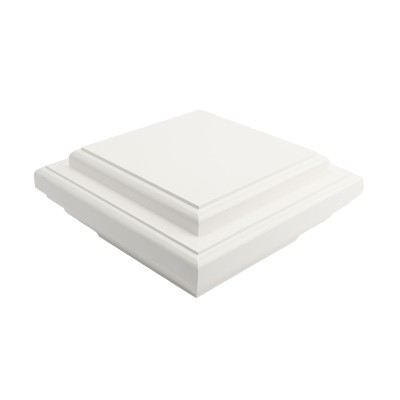 LMT 1415W 8" x 8" New England Vinyl Post Cap - White | Vinyl Fence Fittings