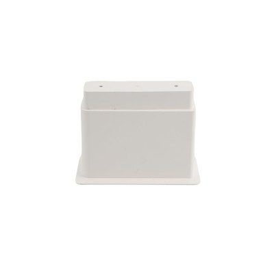 1 3/4" x 5 1/2" x 5" Pocket Rail Vinyl Fence Gate Socket (White) - LMT ...