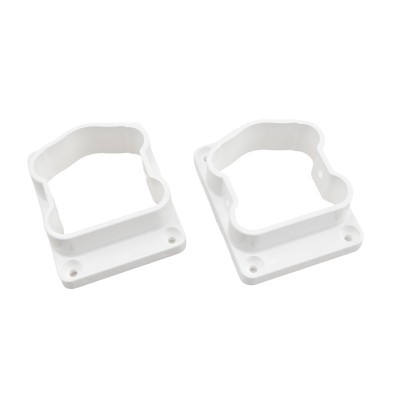 LMT 1635-W F300T Breadloaf Vinyl Bracket Kit For Vinyl Railing - White ...