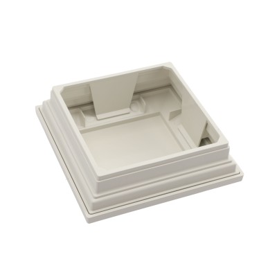 4 1/2" x 4 1/2" Sq. Trex Classic Off-White Vinyl Flat Top New England ...
