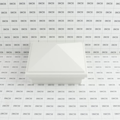 4 1/2" x 4 1/2" Sq. Trex Classic Off-White Pyramid Top New England ...