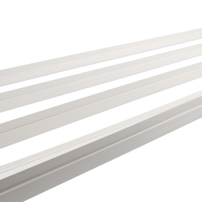 4" x 4" x 96" White Vinyl Porch Post Wrap for Wood Posts (Adjustable 3 ...