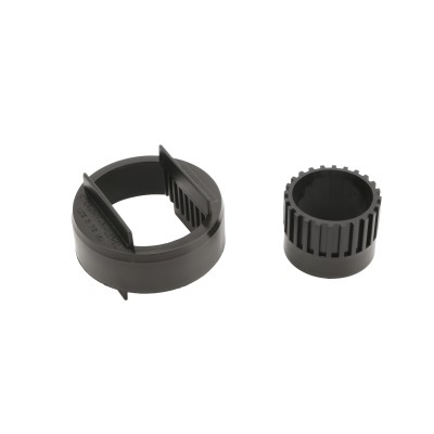 4" Adjustable 2-Piece Post Socket Adjustable Pocket Rail Vinyl Fence ...