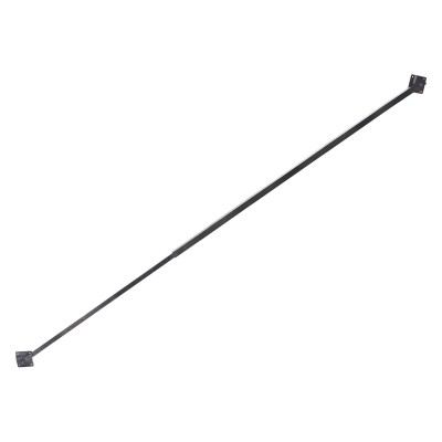 Black Aluminum Adjustable Anti-Sag Gate Brace Kit For Vinyl, Wood, and ...