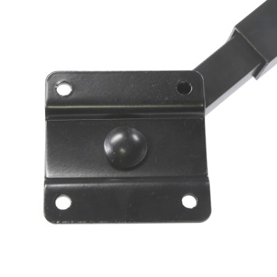 Black Aluminum Adjustable Anti-Sag Gate Brace Kit For Vinyl, Wood, and ...