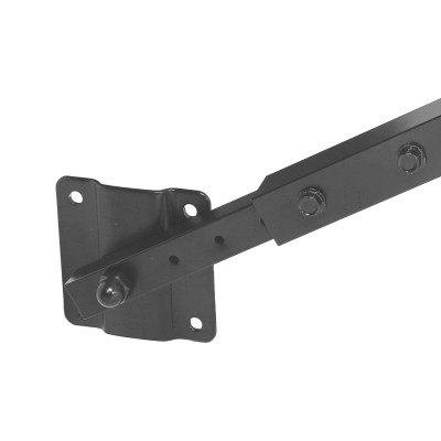 Black Aluminum Adjustable Anti-Sag Gate Brace Kit For Vinyl, Wood, and ...